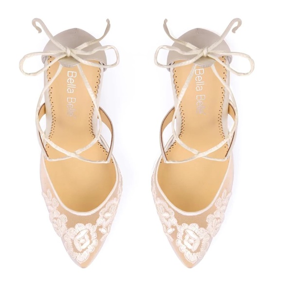 Bella Belle | Shoes | Wedding Shoes Bella Belle Anita Lace Up Heels ...